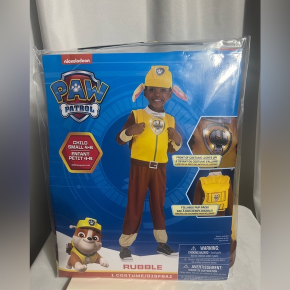 Amscan | Costumes | Nickelodeon Paw Patrol Rubble Costume For Kids ...